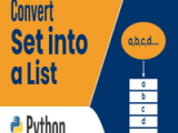 Python Program To Convert Set Into A List Geeksforgeeks Videos