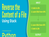 Python Program To Reverse The Content Of A File Using Stack