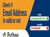 Python Program To Check If Email Address Is Valid Or Not