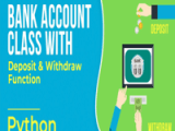 Python Program To Create Bankaccount Class With Deposit Withdraw