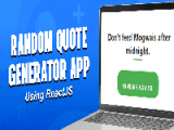 Random Quote Generator App Using Reactjs Geeksforgeeks Videos