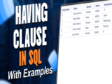 Sql Having Clause With Examples Geeksforgeeks Videos
