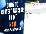Sql Query To Convert Varchar To Int Geeksforgeeks Videos