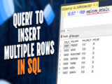 Sql Query To Insert Multiple Rows Geeksforgeeks Videos