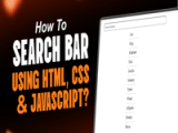 Search Bar Using Html Css And Javascript Geeksforgeeks Videos