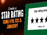 Star Rating Using Html Css And Javascript Geeksforgeeks Videos
