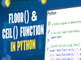 Floor And Ceil Function Python Geeksforgeeks Videos