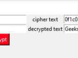 Cryptography Gui Using Python Geeksforgeeks