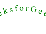 How To Create A Curve Text Using Css Canvas Geeksforgeeks