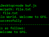 Node Js Fs Writefilesync Method Geeksforgeeks