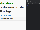 Jquery Mobile Pagecontainer Getactivepage Method Geeksforgeeks
