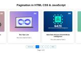 Create A Pagination Using Html Css And Javascript Geeksforgeeks