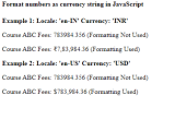 How To Format Numbers As Currency String In Javascript Geeksforgeeks