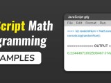 Javascript Math Programming Examples Geeksforgeeks