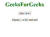 Jquery Sub Method Geeksforgeeks