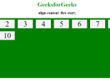 Css Align Content Property Geeksforgeeks