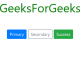 Bootstrap Buttons Geeksforgeeks
