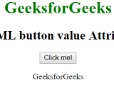 Html Value Attribute Geeksforgeeks
