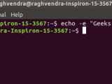 Echo Command In Linux With Examples Geeksforgeeks
