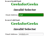 Css Invalid Selector Geeksforgeeks