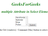 Html Multiple Attribute Geeksforgeeks
