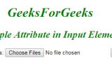Html Multiple Attribute Geeksforgeeks