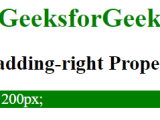 Css Padding Right Property Geeksforgeeks