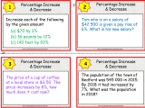 Percentage Increase Decrease Task Cards Made By Teachers