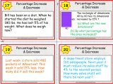 Percentage Increase Decrease Task Cards Made By Teachers