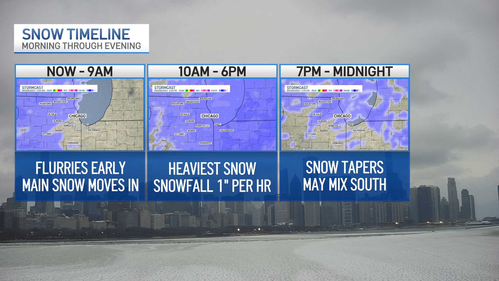 Chicago Winter Storm Winter Weather Advisory Leads To Dozens Of