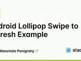 Android Lollipop Swipe To Refresh Example Stacktips