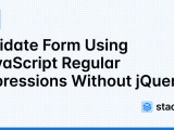 Validate Form Using Javascript Regular Expressions Without Jquery