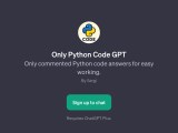 Only Python Code Gpt Ai Tool For Python