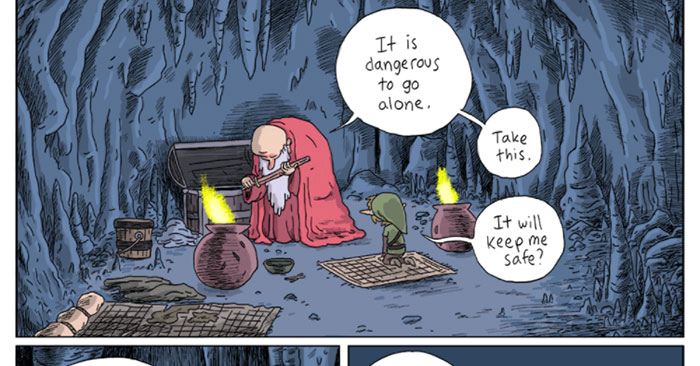 Link From The Legend of Zelda Gets a Sword - Comic - Media Chomp