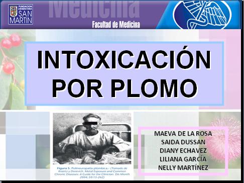 Diapositivas – INTOXICACION POR PLOMO | MedWebstudents