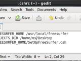 Terminal を開いて Csh と入力したところです