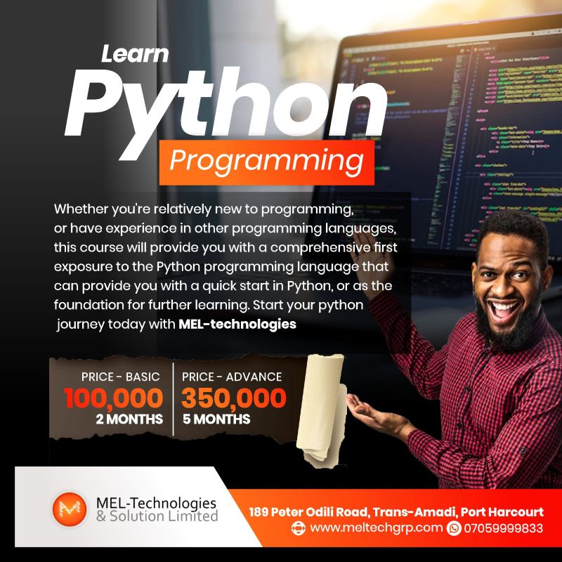 Python Programming Training In Port Harcourt Mel Technologies - Artistic Landscape Pattern - High Resolution