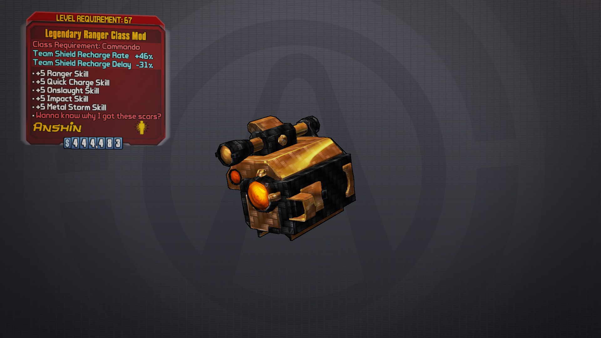 Borderlands 2 Legendary Gear » MentalMars