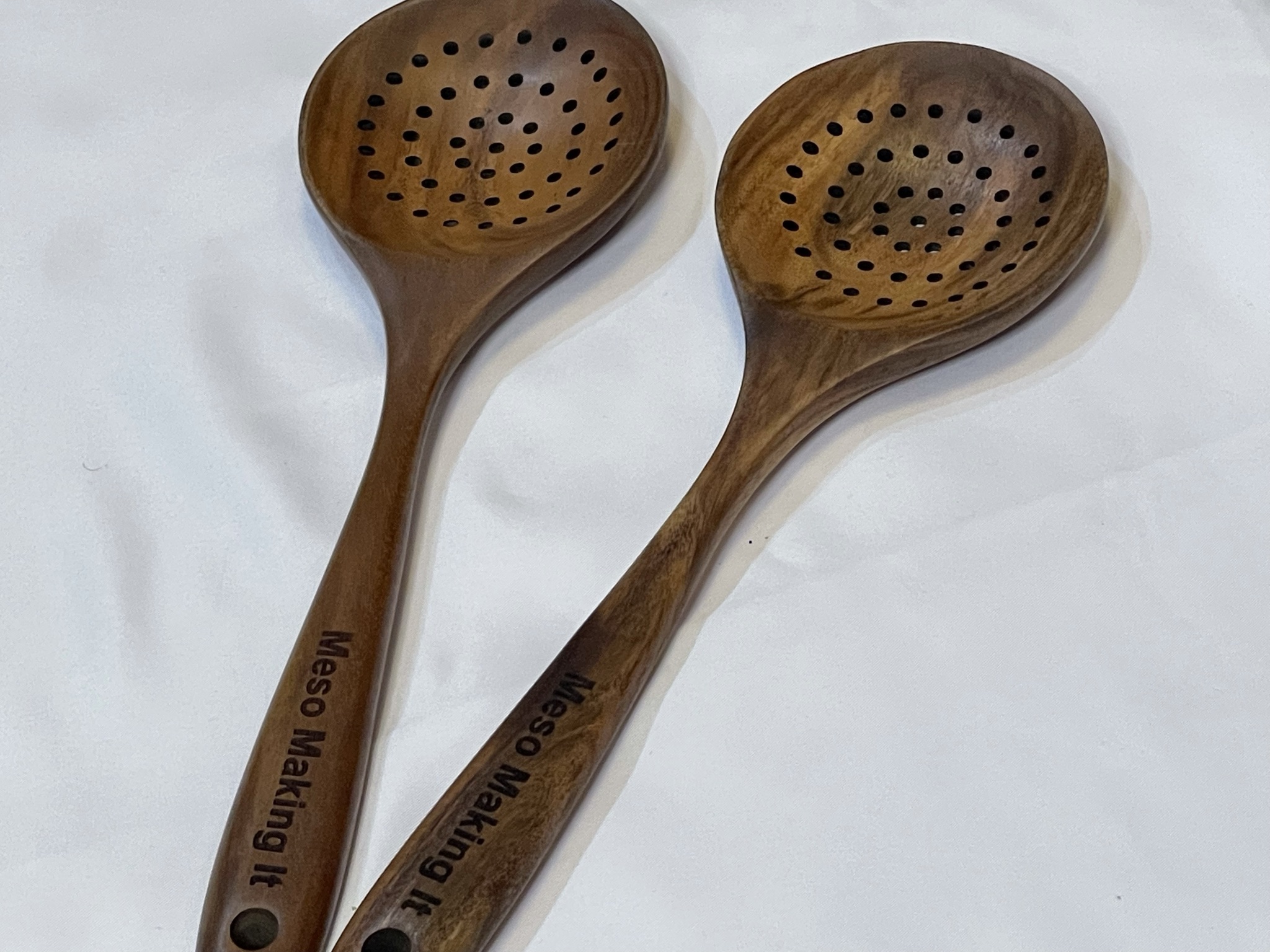 Wooden Strainer Spoon – MesoMaking