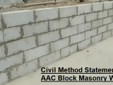 Block Masonry Work Construction Method Statement