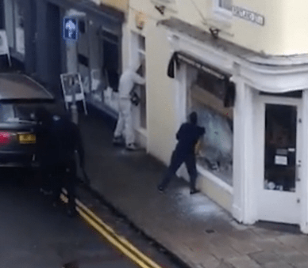 Masked gang filmed smashing Clifton Village jewellers windows in daring ...