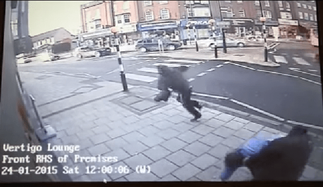Hornchurch, London, robbery caught on CCTV before onlooker saved the ...