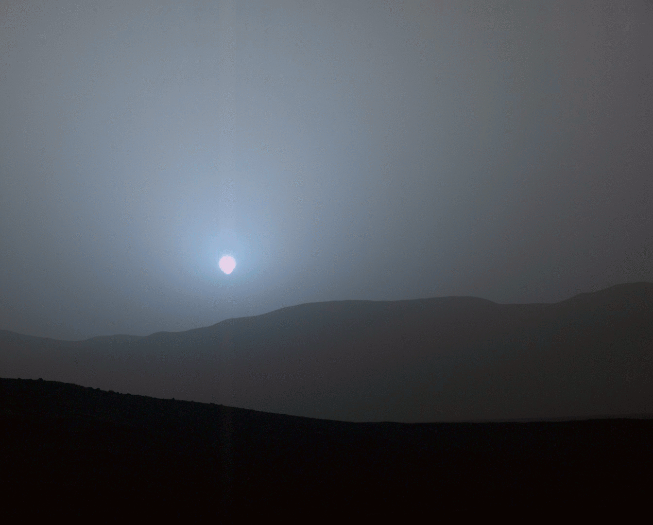 Nasa's Curiosity Rover takes first ever colour picture of Mars sunset ...