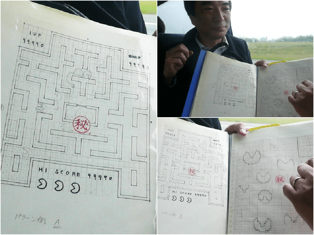 Pac-Man creator Toru Iwatani shows off the game's original concept art ...