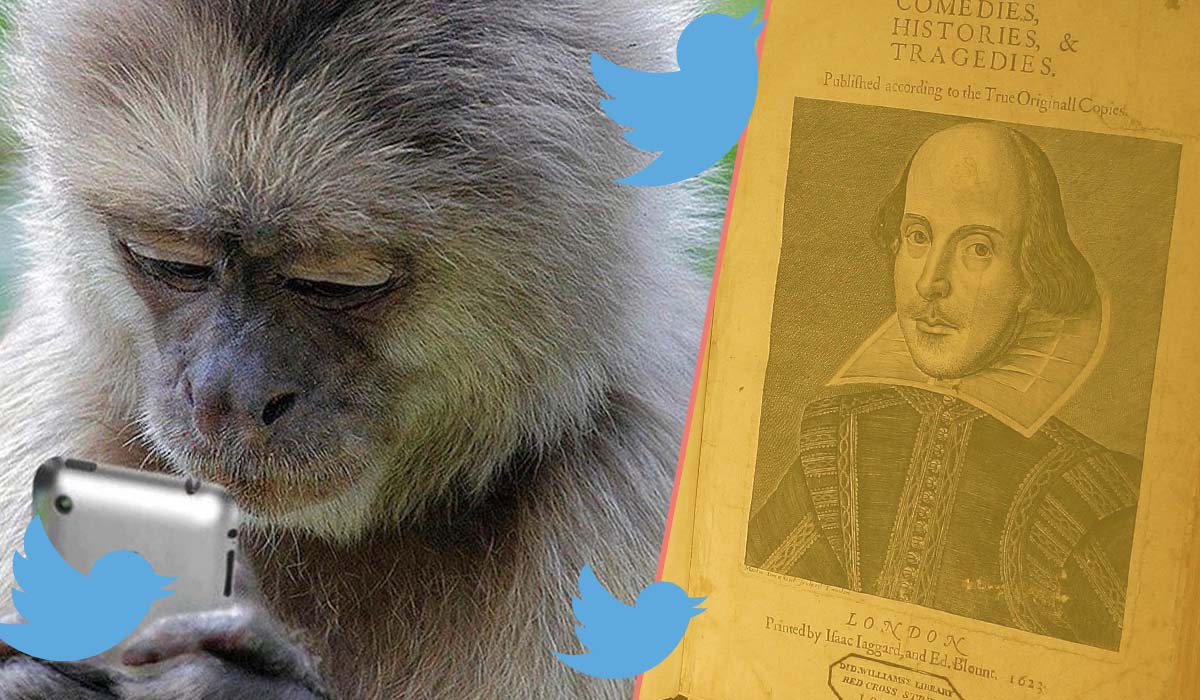 Infinite monkeys on Twiter to write Shakespeare's complete works to ...