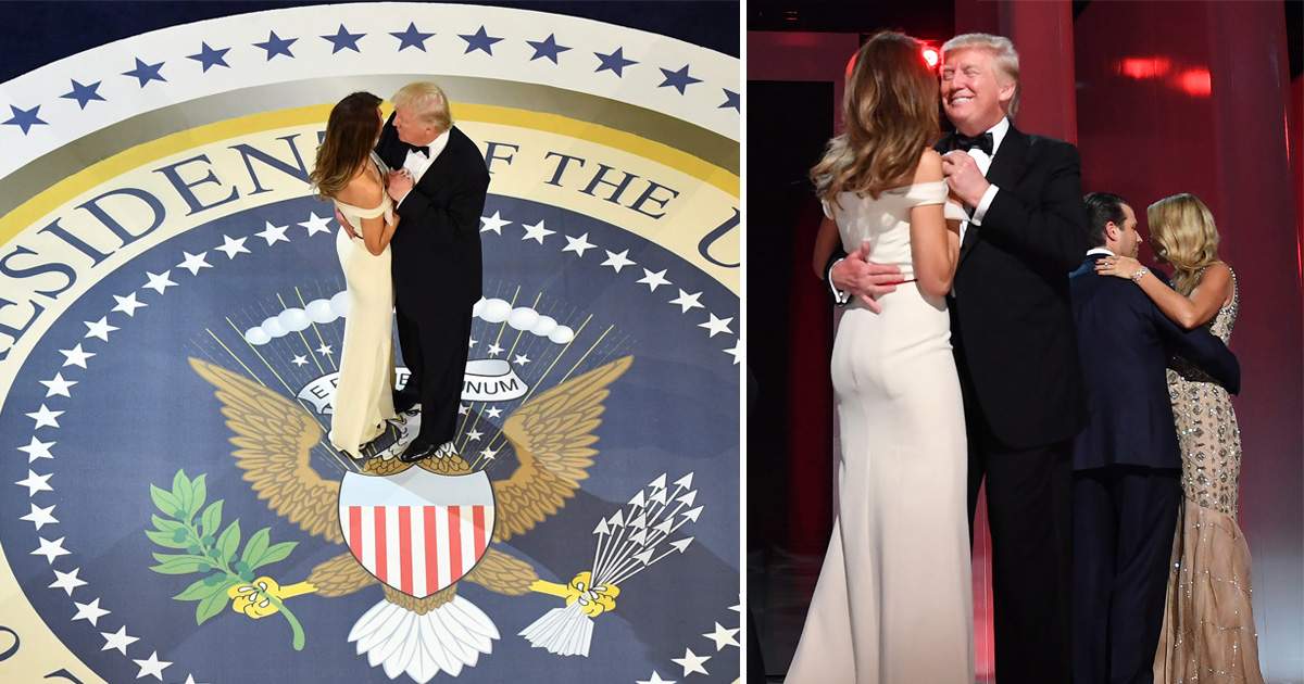 Donald Trump and wife Melania's first dance as President and First Lady ...
