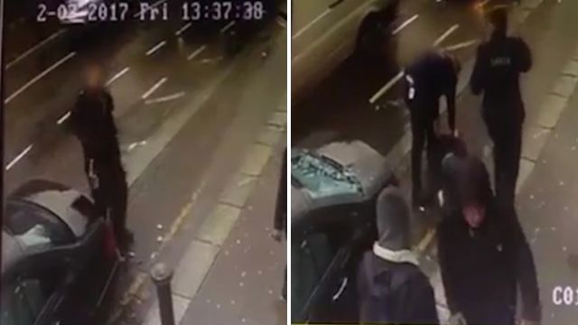 Suspect headbutted police officer so he smashed his head through car ...