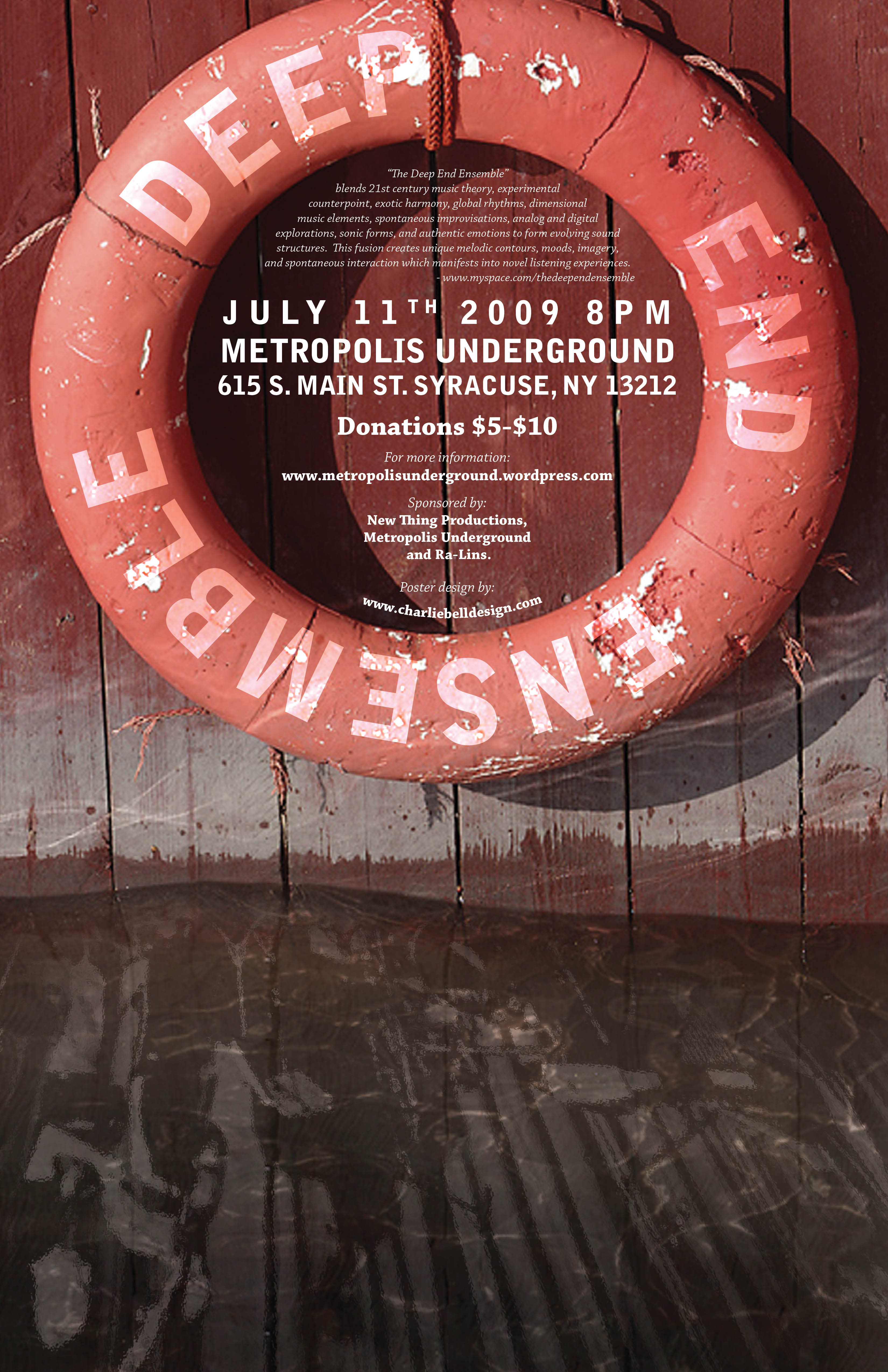 The Deep End Ensemble Poster | Metropolis Underground