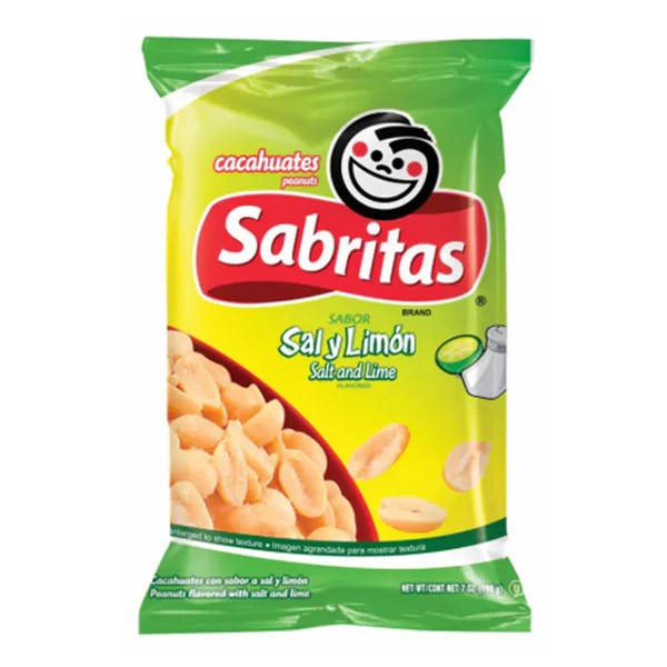 Sabritas Salt Lemon Peanuts 7 Oz