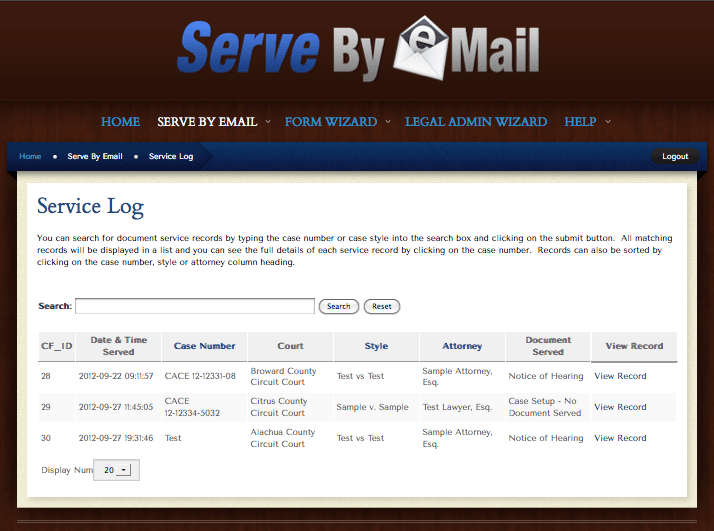 Serve by E-Mail System Offers Easy and Efficient Rule 2.516 Compliance